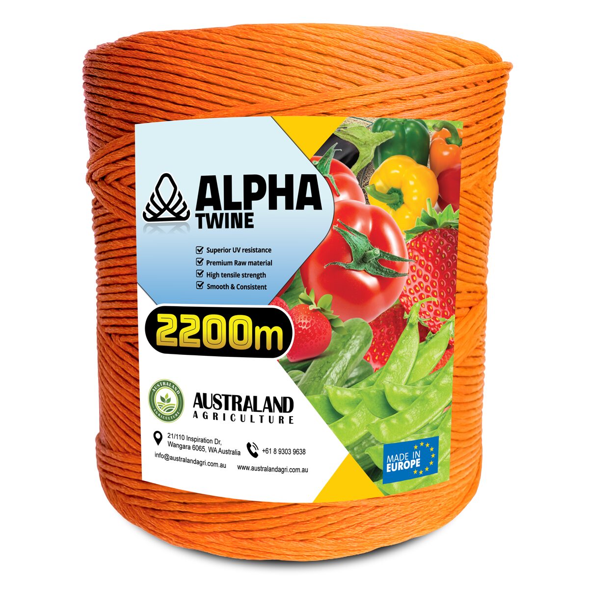 Alpha Twine Orange • Australand Agriculture $ Best Value Australia WA